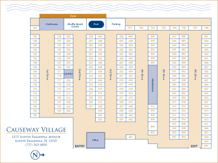 Causeway Village Manufactured Home Site Plan - Country Knolls